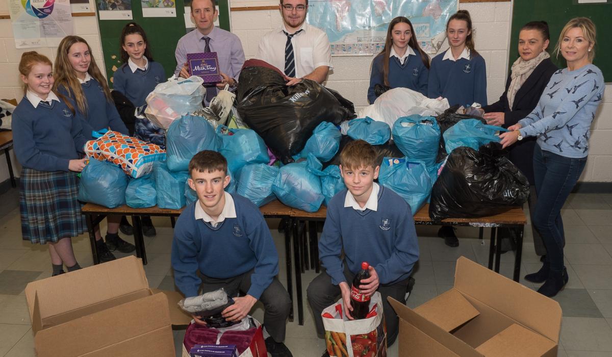 Rathangan school delivers Blue Bag Appeal donations to Kildare and ...