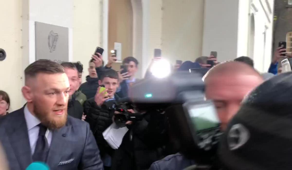 WATCH: Conor McGregor leaves Naas courthouse after receiving six month ...