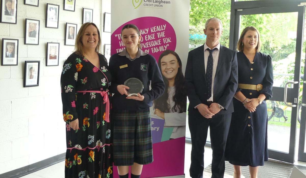 Clane student Sarah Crowe awarded the Pat Jones Croi Laighean Credit ...