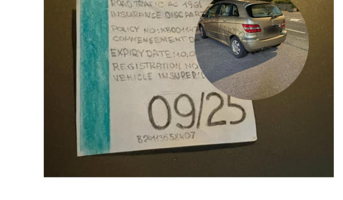 'A for effort'- Driver due in court over handwritten insurance disc ...