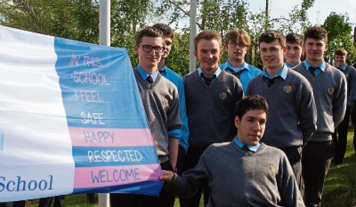 New Naas CBS flag is unveiled - Kildare Live