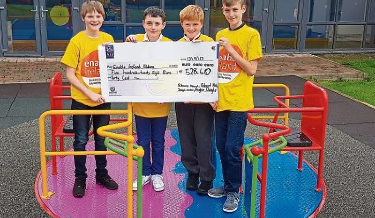 Rathmore pupils' hair-raising playground project raises money for ...
