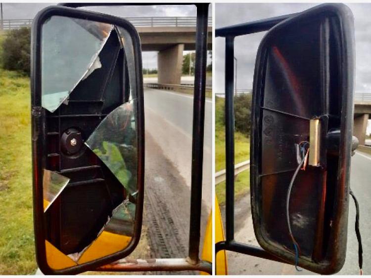 Broken wing mirrors were the least of this van driver's problems when ...