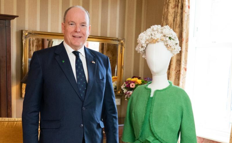 Prince Albert is shown outfit his mother Princess Grace wore on state ...