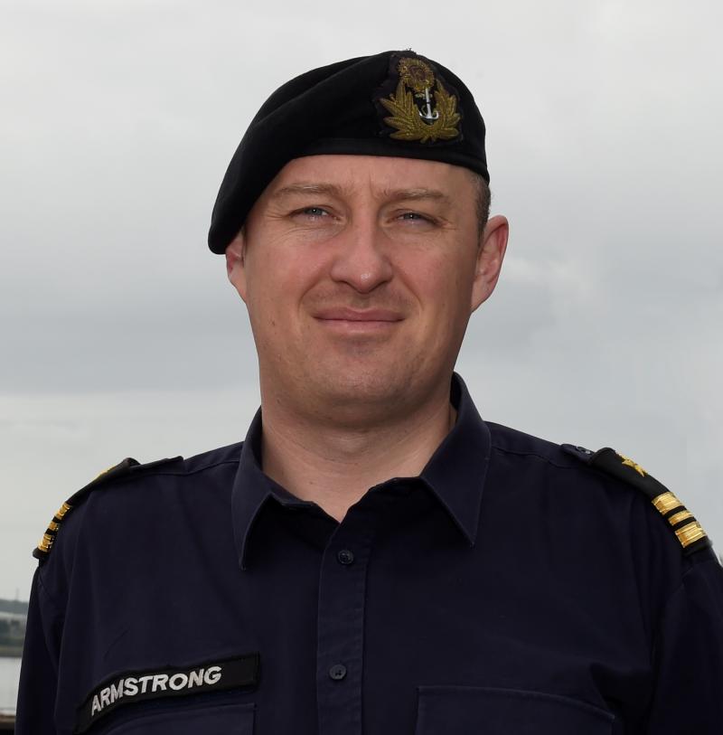 LE Niamh returns: captain Stuart Armstrong, from Blessington, on Irish ...