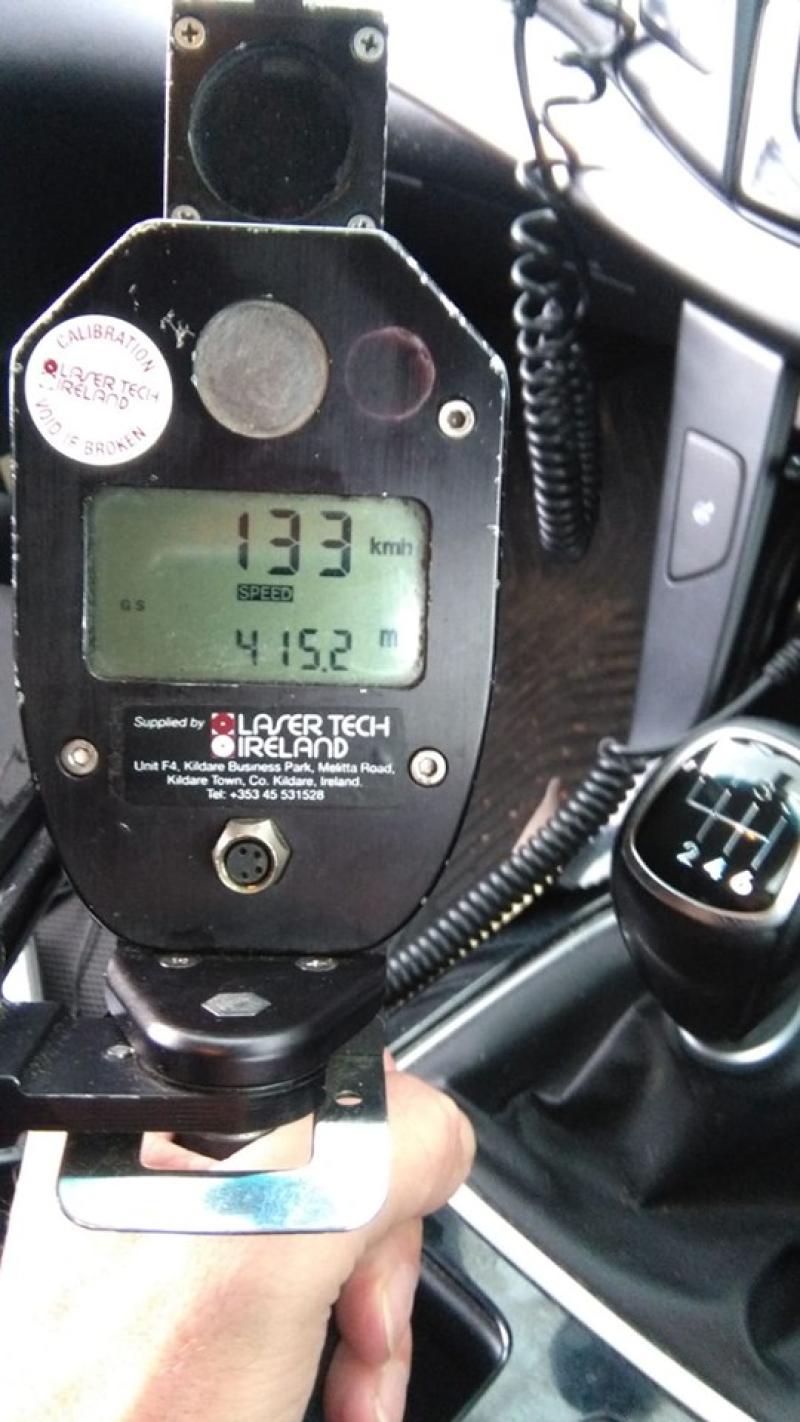 Gardai arrest driver speeding at 133km/h in 50km/h zone at Kilberry ...