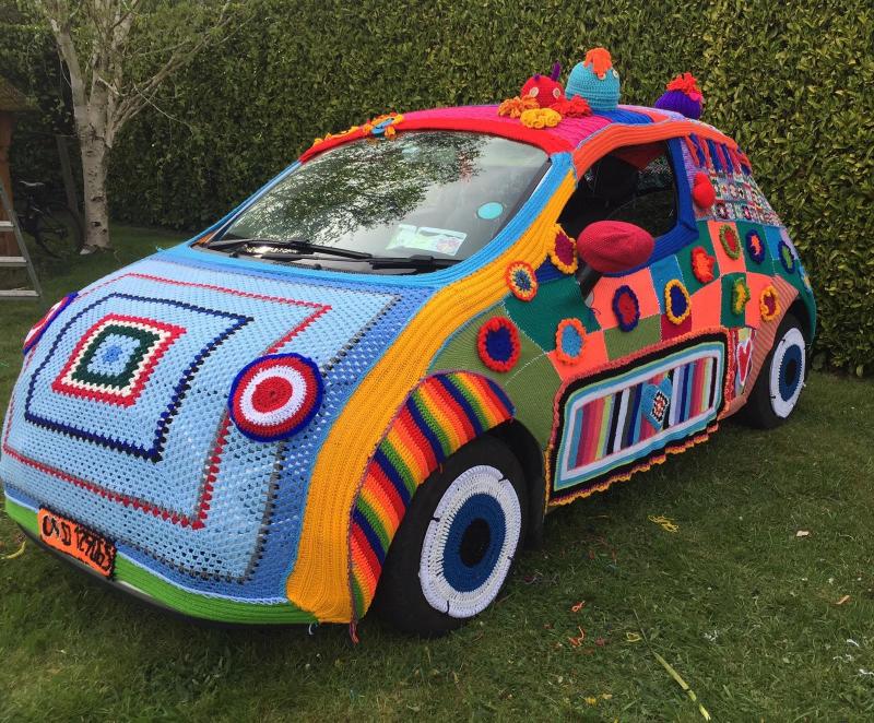 Yarn bombed car in Newbridge and Naas this Thursday - Kildare Live