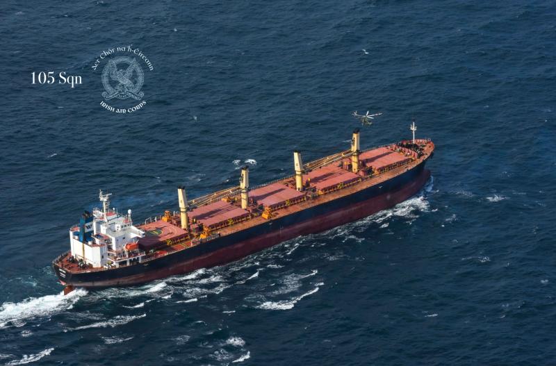 PHOTOS: Defence Forces release images of container ship suspected of ...