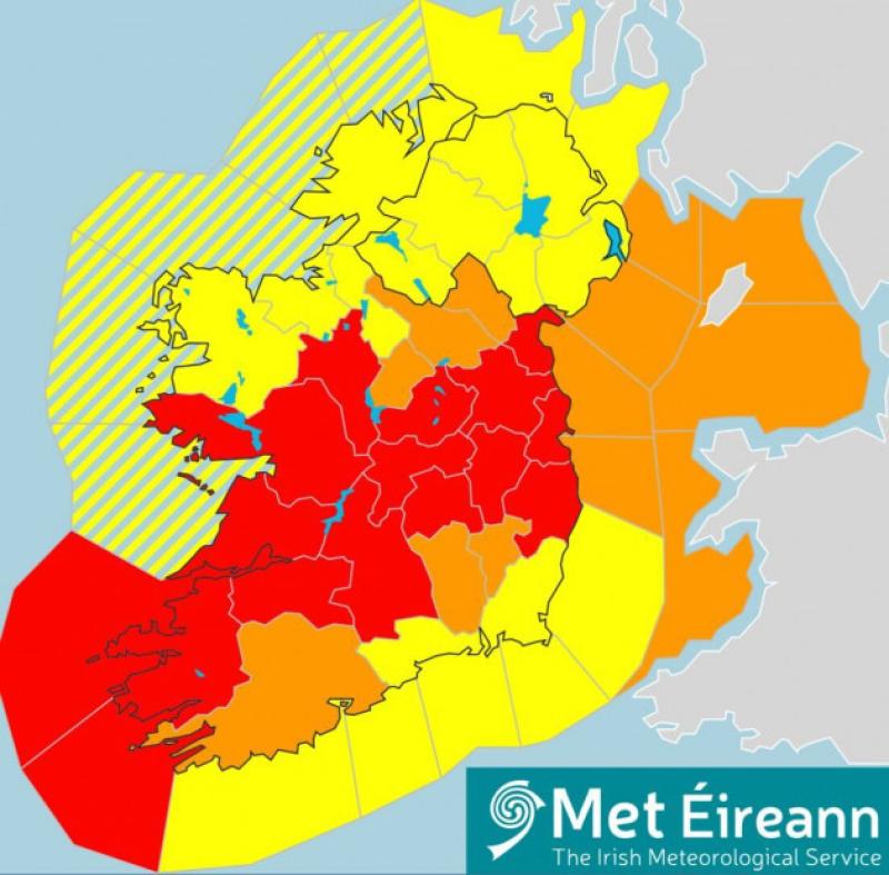 BREAKING: Kildare upgraded to Red Warning as Storm Debi to bring ...