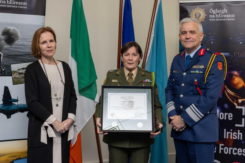 Members of the Defence Forces based in Kildare are presented with Value ...
