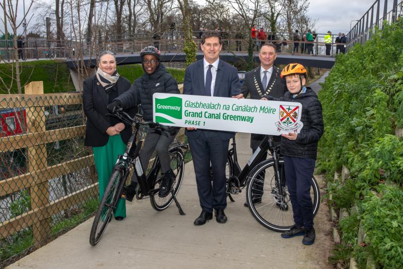 KILDARE: Minister opens 11km section of new Grand Canal Greenway in ...