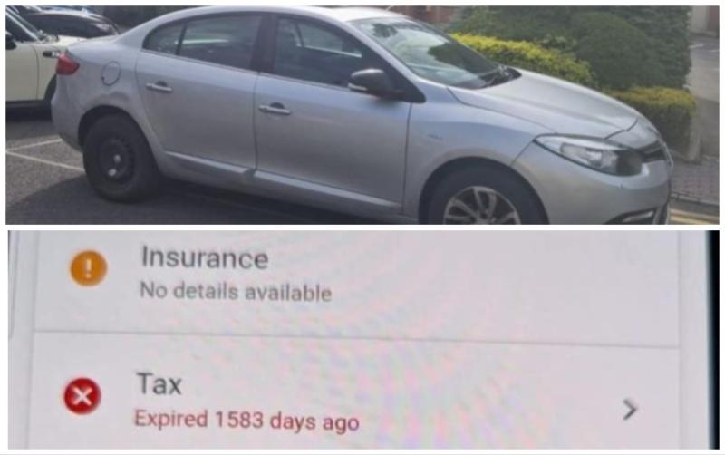 Driver sees car seized after leaving it uninsured and untaxed for over four years - Kildare Live