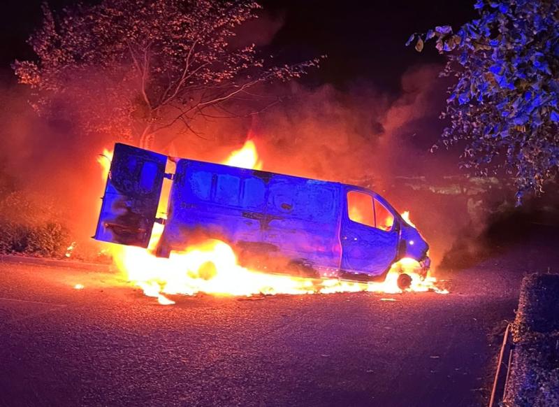 Firefighters called to van on fire in car park off N7 - Kildare Live