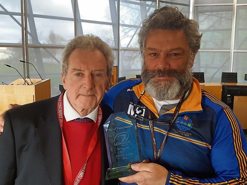 Kildare councillor Anthony Larkin congratulated on rugby Hall of Fame ...