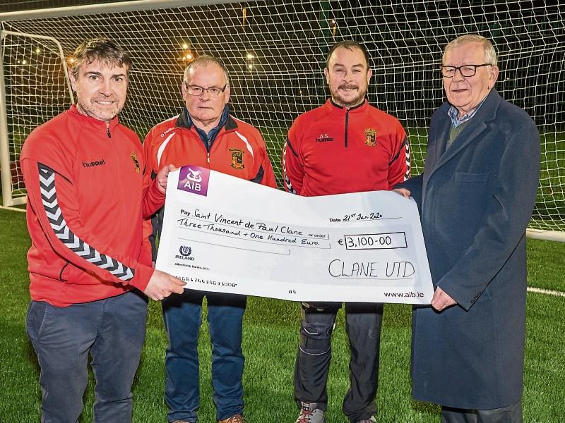 Clane United Soccer club raises funds for St Vincent De Paul - Kildare Live