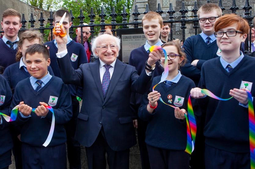PHOTOS: President Michael D Higgins unveils Made of Athy Leonard Cohen ...