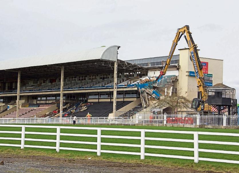 AMAZING PICTURES: Work begins today on demolishing the Curragh ...